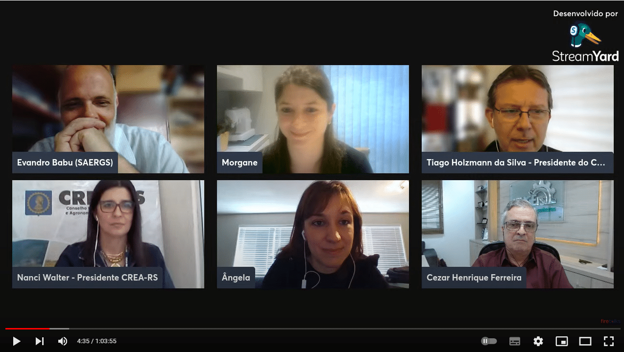 Presidente do SENGE participa do podcast Firetalks UFRGS - SENGE-RS